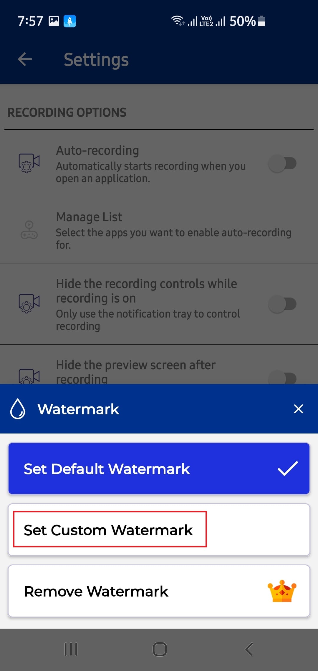 How to add a Custom Watermark to recordings?